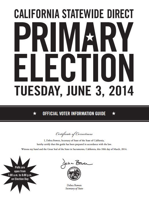 June voter guide gives candidates' visions for CA | CalWatchdog.com