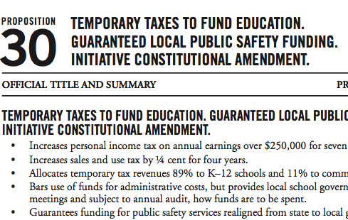 Want to extend Prop. 30 tax increases? | CalWatchdog.com